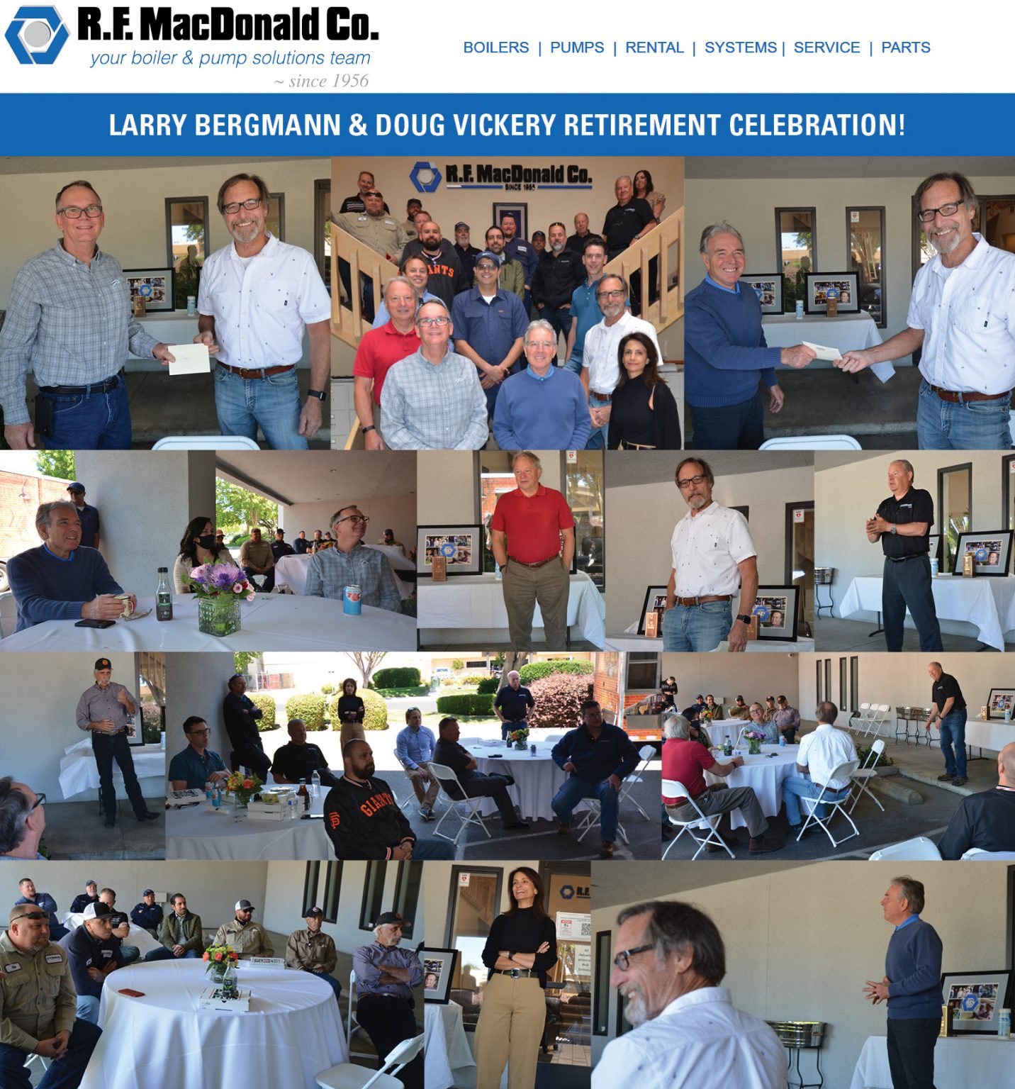 Boiler Experts Larry Bergmann & Doug Vickery Retire