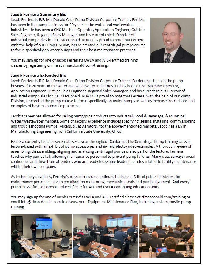 Centrifugal Pump Training